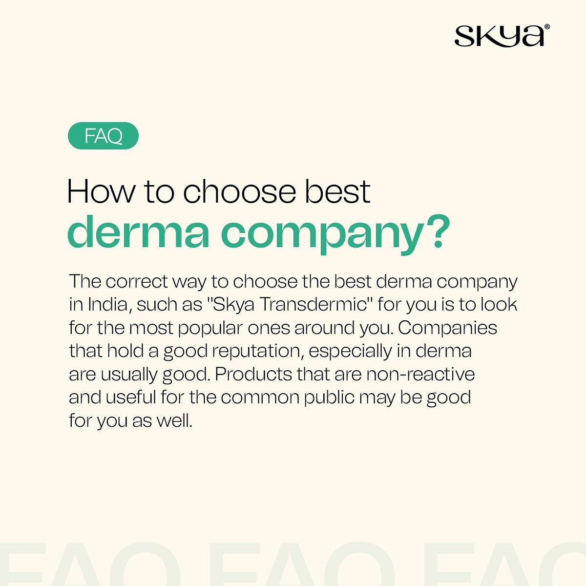 Derma Company in India | Derma Franchise in India – SKYA